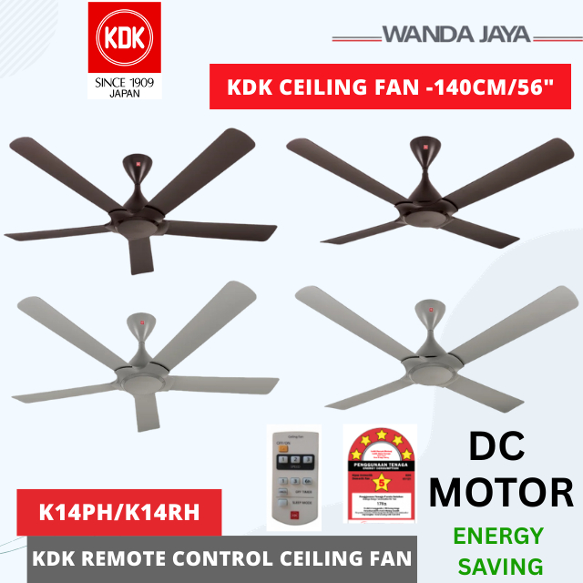 KDK Ceiling Fan Remote Control 4Blade K14PH / 5Blade K14RH | Shopee ...