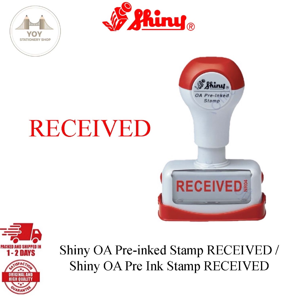 Shiny OA Pre-inked Stamp RECEIVED / Shiny OA Pre Ink Stamp RECEIVED ...