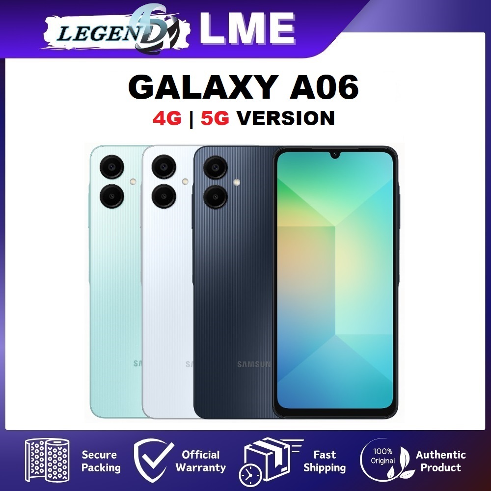 [SET BARU] Samsung Galaxy A06 (128GB ROM + 4GB RAM) | A06 5G (128GB ROM + 6GB RAM) 1 Tahun ...