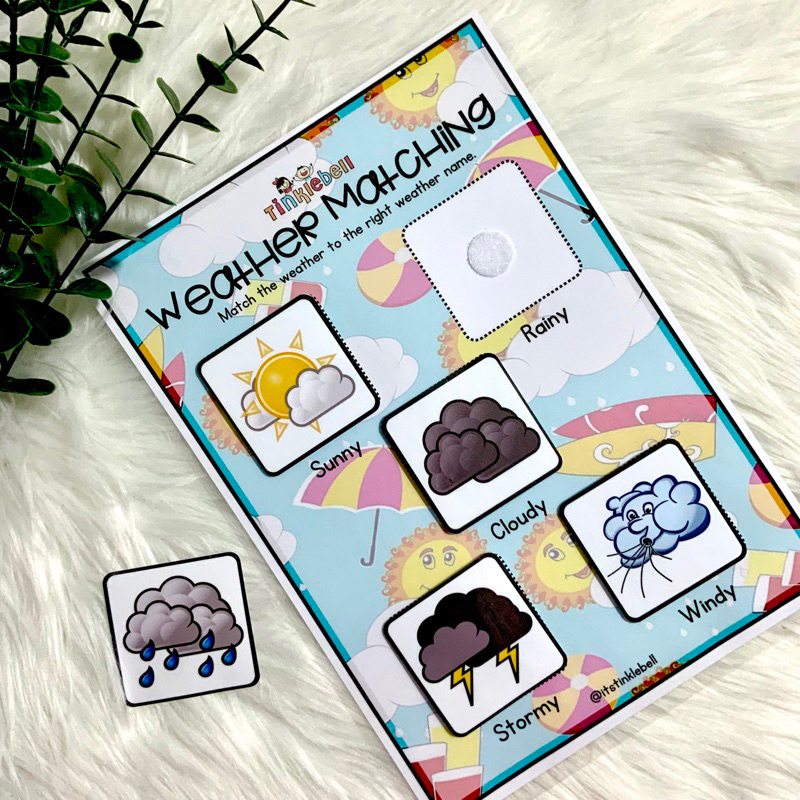 Weather Matching - A4 Velcro Activity | Shopee Malaysia