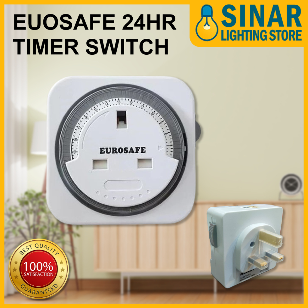 Eurosafe 13amp 24hours Plug In Timer Switch [sirim] Shopee Malaysia