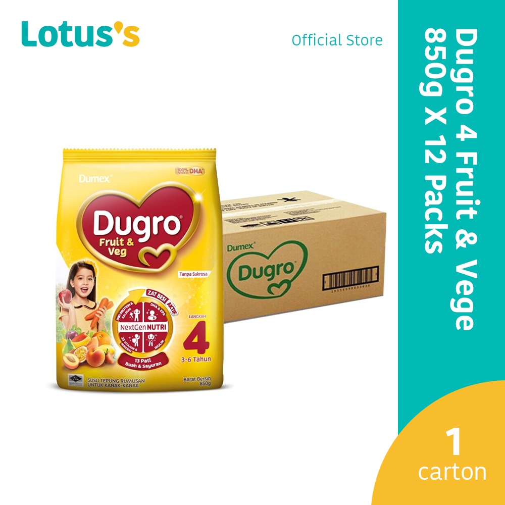 Dugro 4 Fruit & Vege 850g X 12Packs (1 carton) | Shopee Malaysia