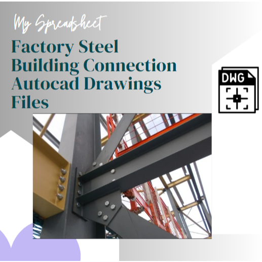 Factory Steel Building Connection Autocad Drawings Files Autocad ...