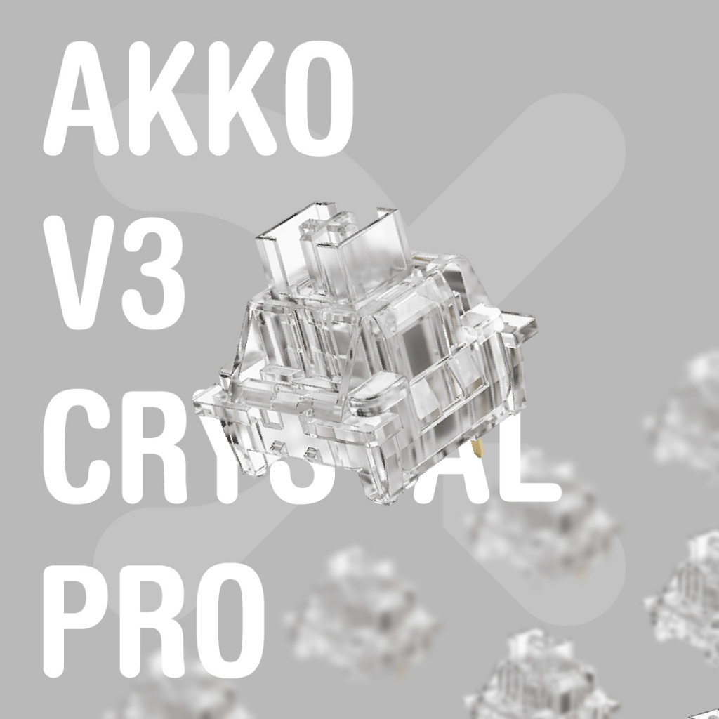 [LINEAR] Akko V3 Crystal Pro | 45gf Linear Factory Lubed Mechanical ...
