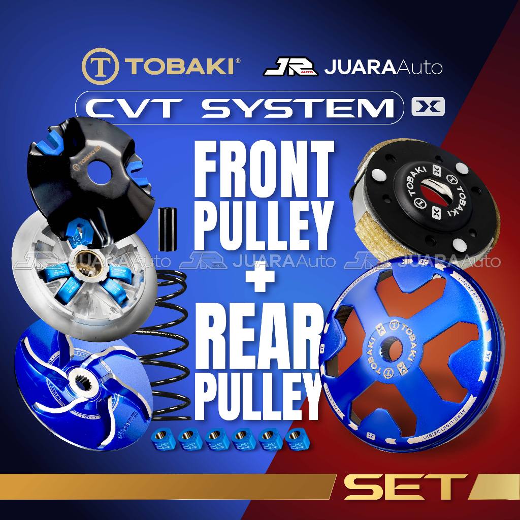 TOBAKI-X CVT Racing Pulley Set Front Rear NMAX NVX155 VARIO160 VARIO150 ...