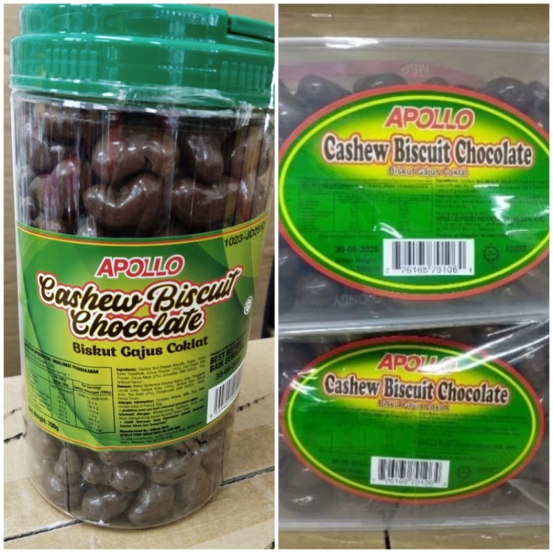 Apollo Cashew Biscuit Chocolate -480g /700g (Exp 06/2026) | Shopee Malaysia
