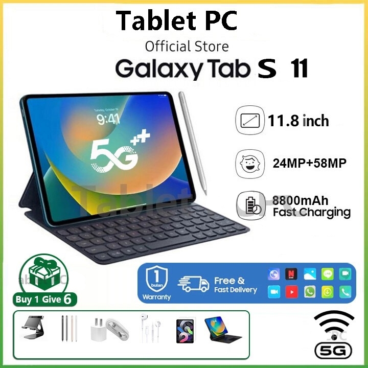 【COD】Tab Galaxy S9 Ultra 11.8 inci 16GB+512GB 8800mAh Android 12.0 Kad ...