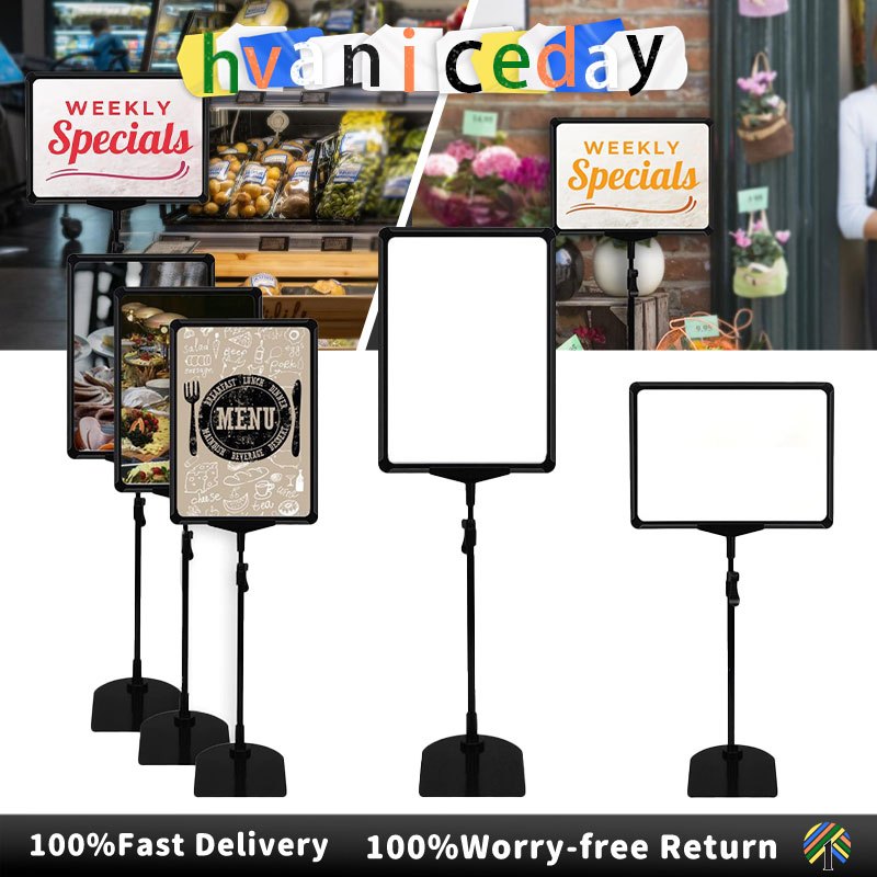 A4 Adjustable Height Sign Board Stand Poster Display Sign Stand Holder ...