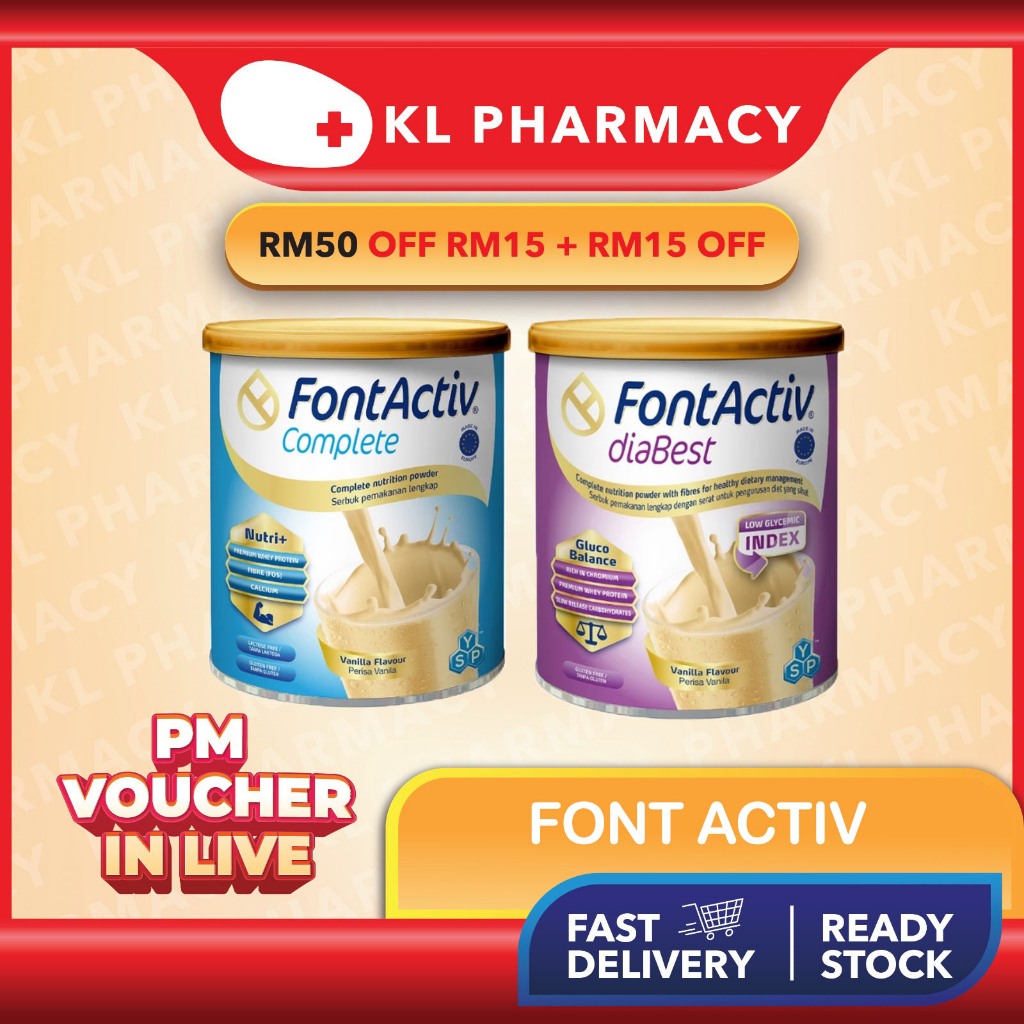 [KL PHARMACY] FontActiv DiaBest 800G / FONT ACTIV COMPLETE | Shopee Malaysia