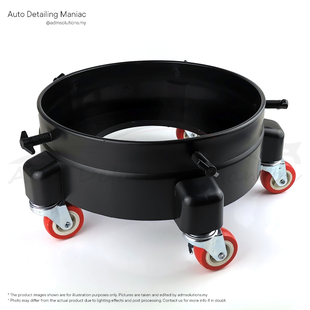 Car Wash Bucket Dolly (Twin) Bucket Mobilizer with Linkages, Rolling ...