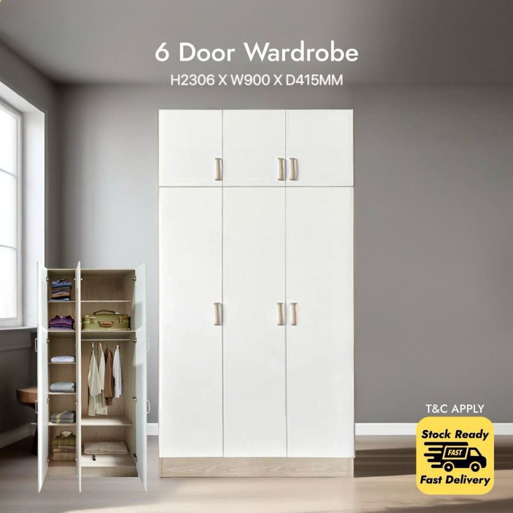 4 Door Wardrobe | 6 Door Wardrobe | IKEA Wardrobe | Bedroom Wardrobe ...