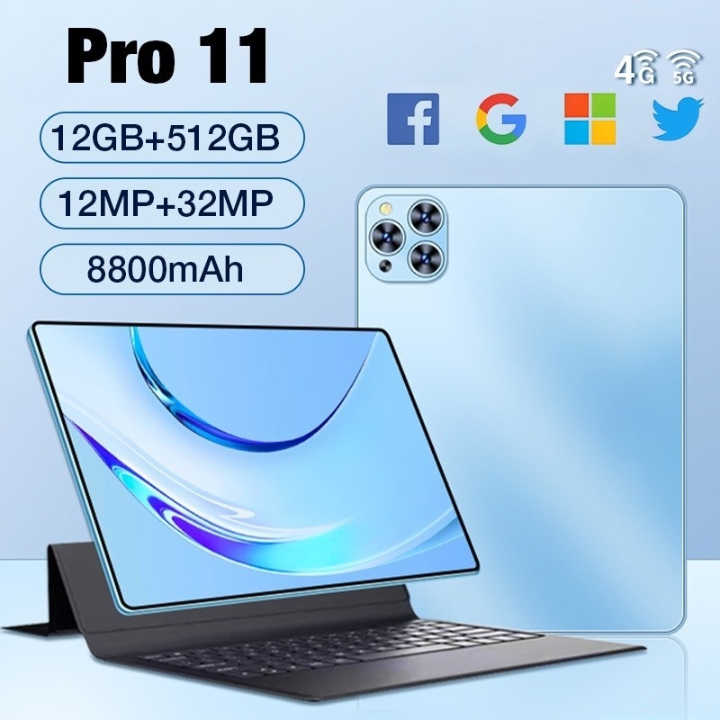 2025 Pro11 Pad Baru Android 12 HD 5G 11.6in 16+512GB Dual SIM/WiFi ...