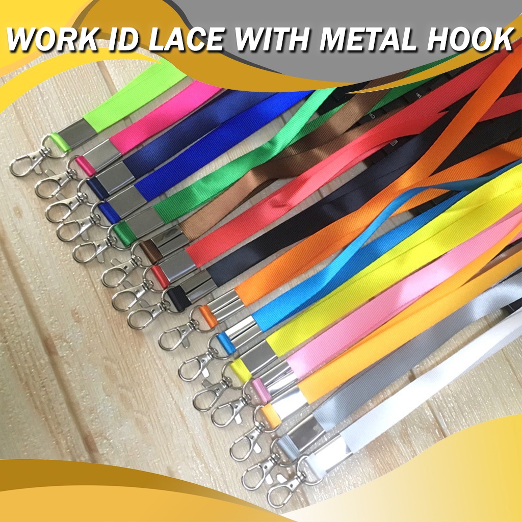 Work ID Lace With Metal Hook Student ID Lanyard 1.5cm Ordinary Dragon ...