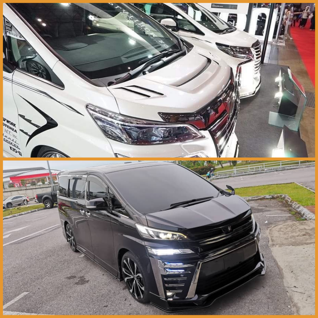 Toyota Vellfire AH30 ANH30 ANH35 AH ANH 30 35 Facelift 2018 '18 Bonnet Hood - ( Rowen / Kuhl ...