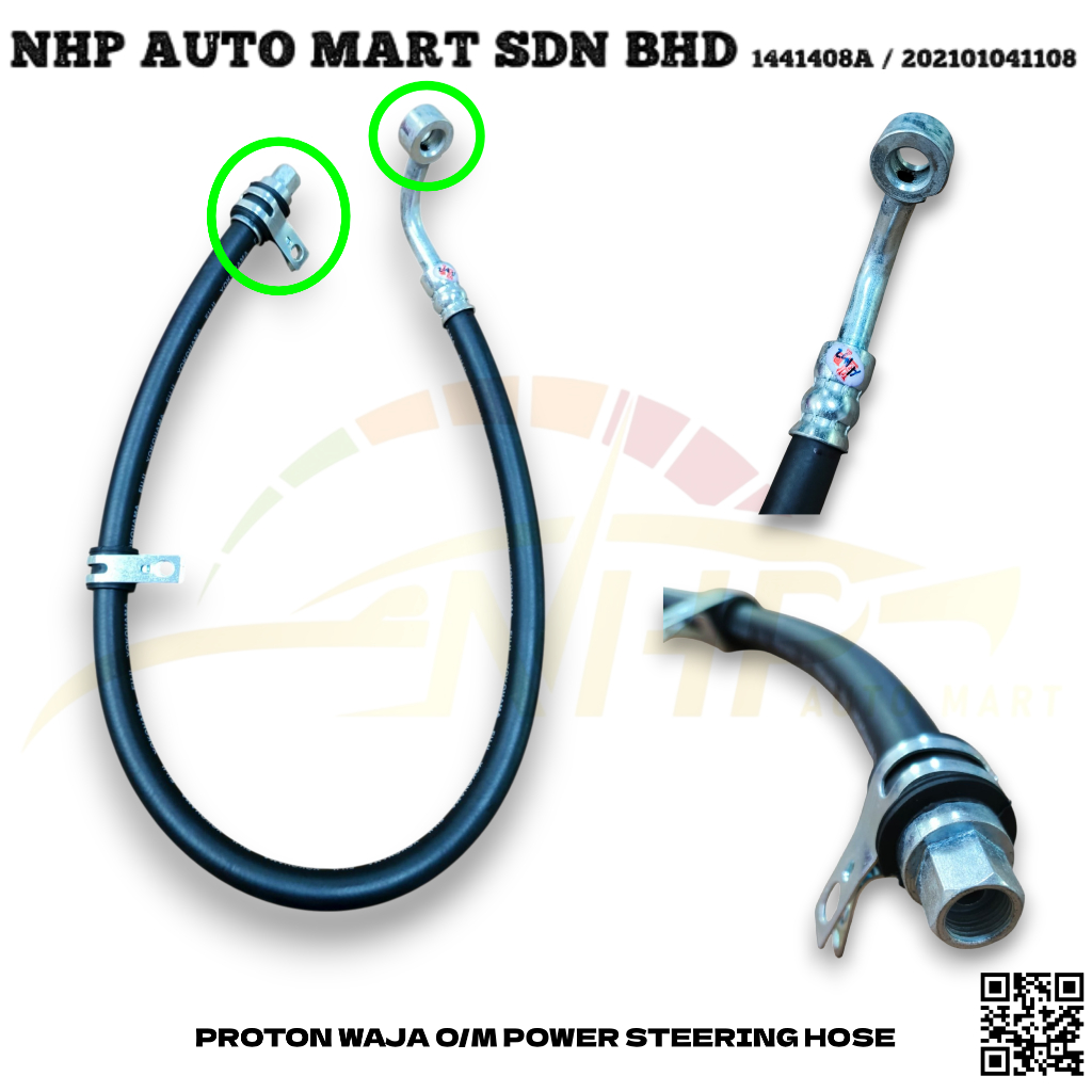 OEM Proton Waja 1.6 mmc 4G18 Power Steering Pressure Hose 100% NEW ...