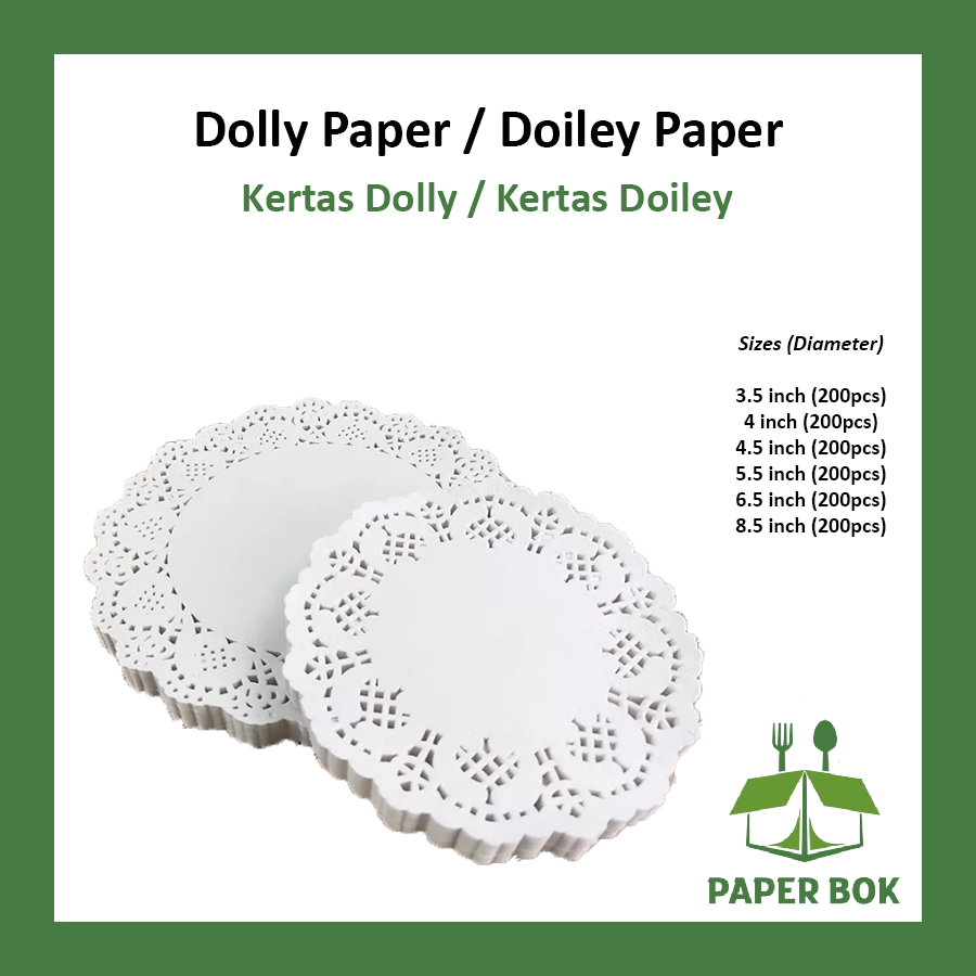 (200PCS) Doyleys Paper / Dolly Paper / Doily Paper- 3.5" / 4" / 4.5 ...