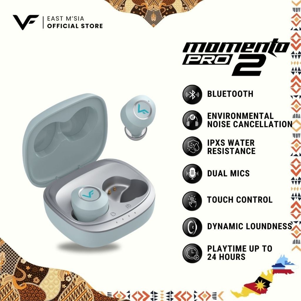 Vinnfier VF Momento Pro 2 Extra Bass ENC ANC True Wireless TWS Earbuds ...