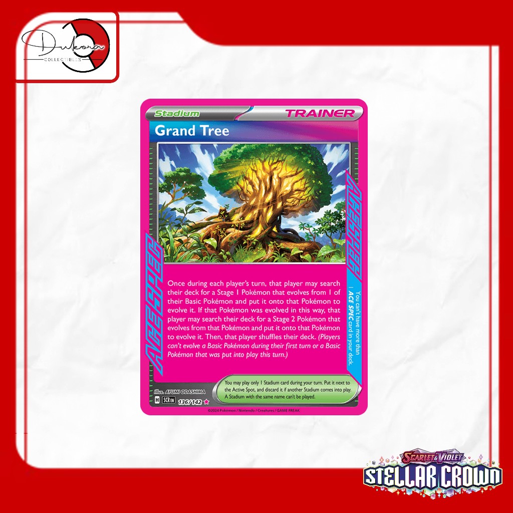Grand Tree - 136/142 - Ace Rare [Pokémon TCG : Stellar Crown SV7 ...