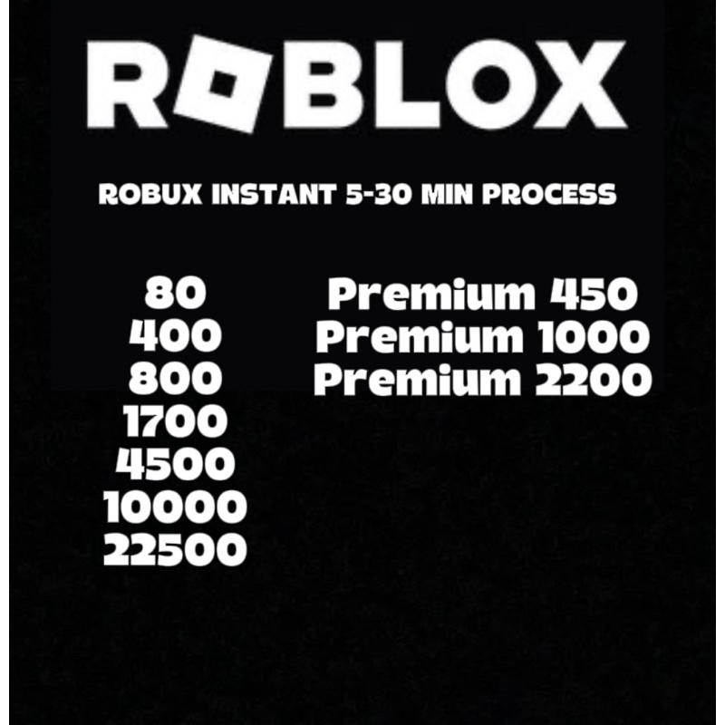 Robux Roblox Cheap Instant 100% Trusted (PLEASE READ DESCRIPTION ...