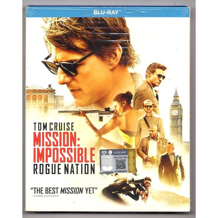MISSION IMPOSSIBLE - ROGUE NATION (BLURAY ORIGINAL) | Shopee Malaysia