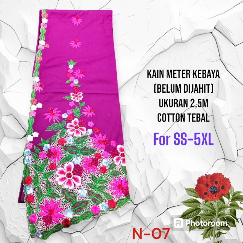 KAIN METER KEBAYA NYONYA FLOWER DESIGN , 🔥AUTHENTIC HANDMADE 🔥 | Shopee ...