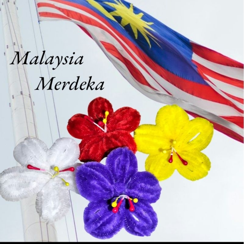 keronsang atau pin bunga raya Malaysia merdeka | Shopee Malaysia