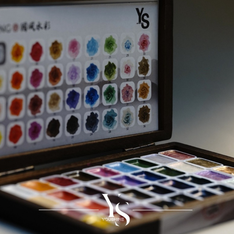 YS 2025 全新产品国风水彩 2025 NEW PRODUCT YS 36 Colors Watercolor | Shopee Malaysia