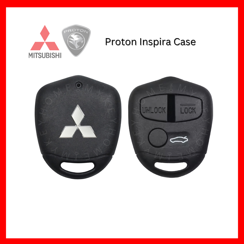Proton Inspira / Mitsubishi 3 Button Casing Remote Key Case | Shopee ...