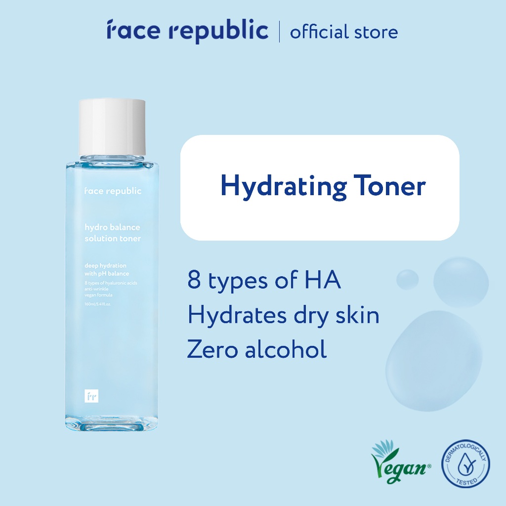 Face Republic Hydro Balance Solution Toner 160ml [Dry, Sensitive Skin ...