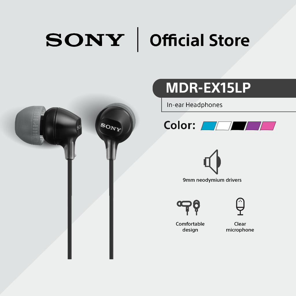 Sony MDR-EX15LP In-ear Headphones | EX15LP | Shopee Malaysia