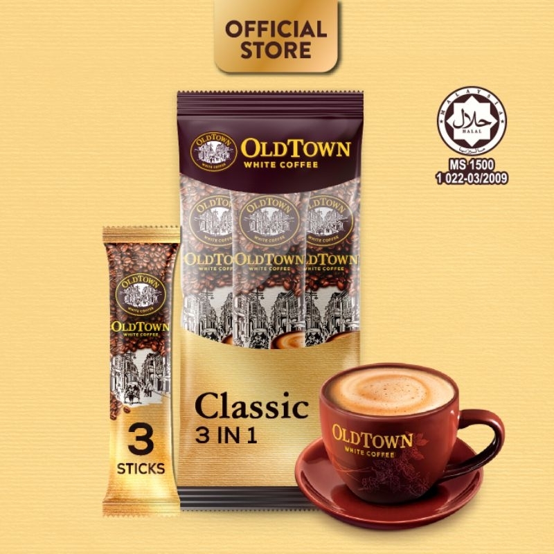 OLDTOWN WHITE COFFEE 3 IN 1 (3 STICK )105g | Shopee Malaysia