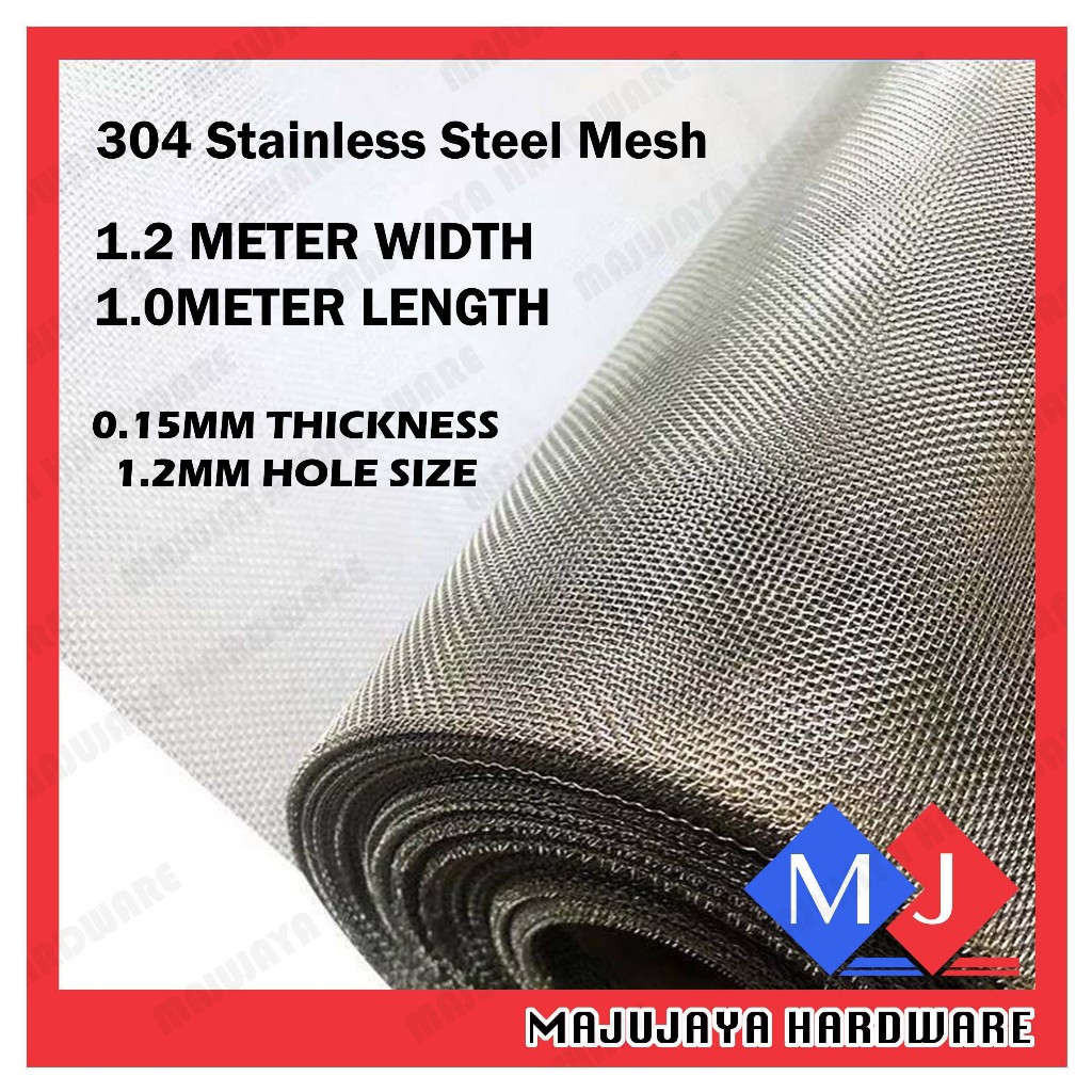 1METER Stainless Steel Wire Mesh SS 304 Mosquito Netting 20 Mesh ...