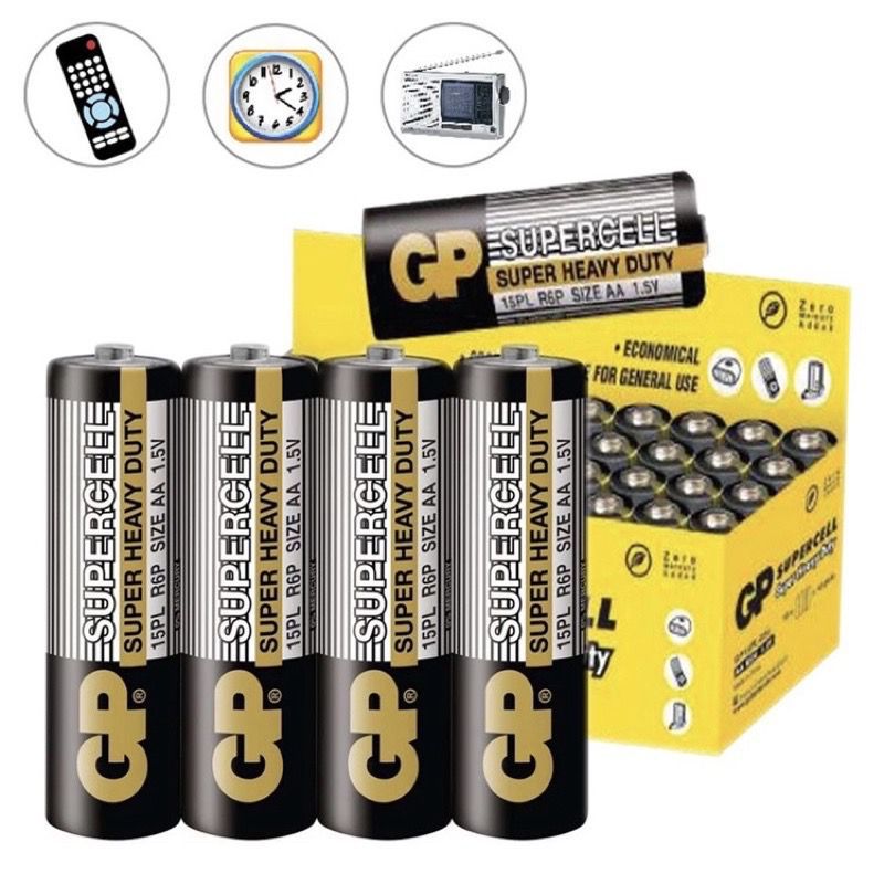 GP AA & AAA BATTERY ,2A & 3A BATTERY ( 1 BOX , 40 PCS ) | Shopee Malaysia