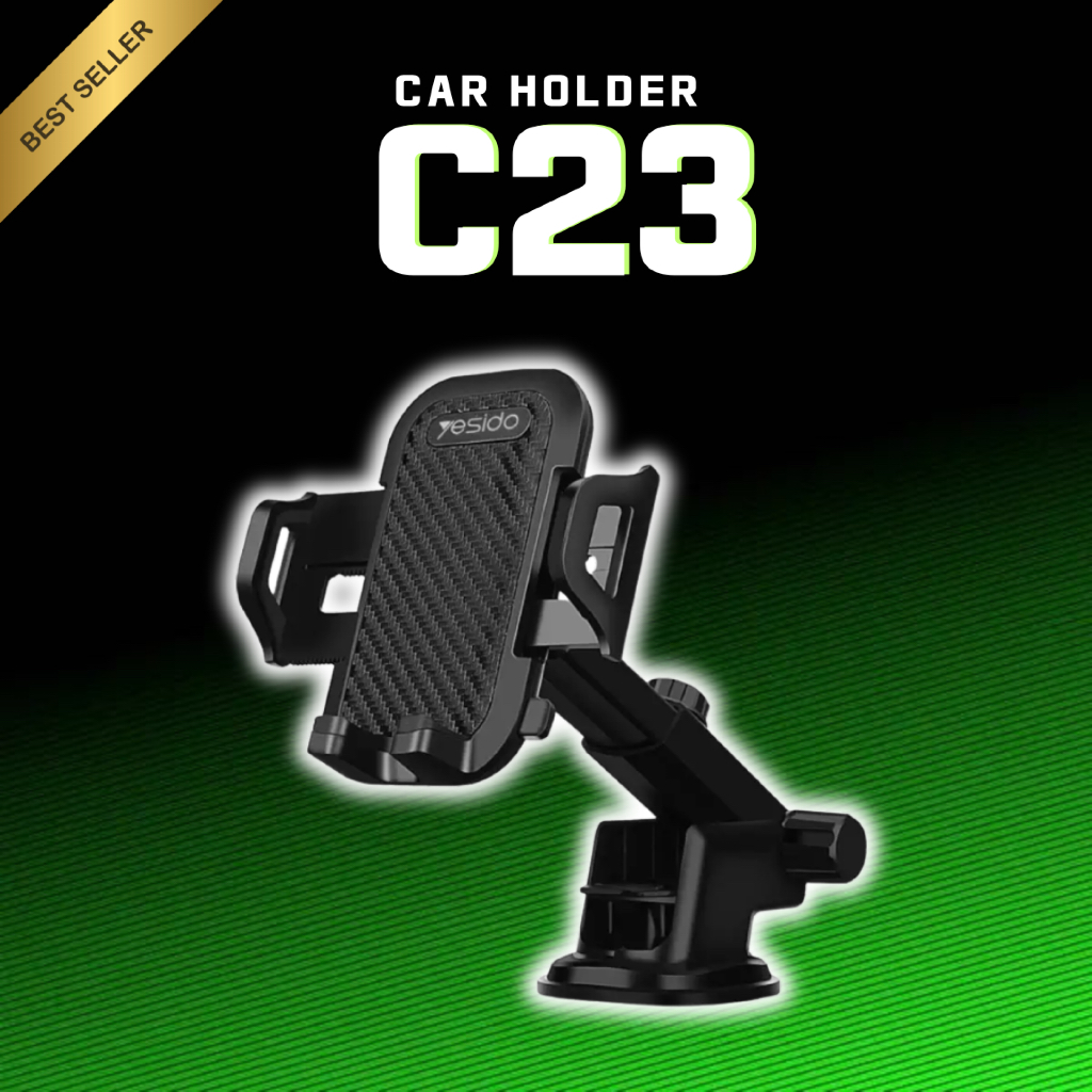 READY STOCK!! YESIDO C23 FREE STRETCH CAR HOLDER FREE ROTATION CONVENIENT SAFE DRIVING | Shopee ...