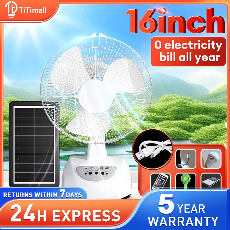 Solar Fan home Kipas Solar Outdoor DC Stand Fan Solar Strong Wind 12 ...