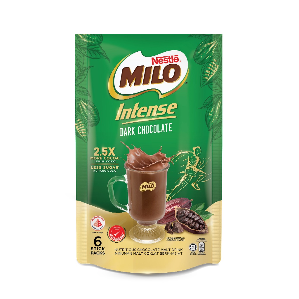 MILO Intense Dark Chocolate Pouch (33g x 6's) | Shopee Malaysia