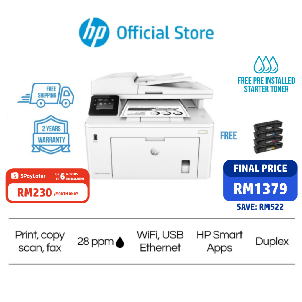 HP Color LaserJet Pro 150a/150nw/M155a/M155nw/M255dw/M255nw Printer ...