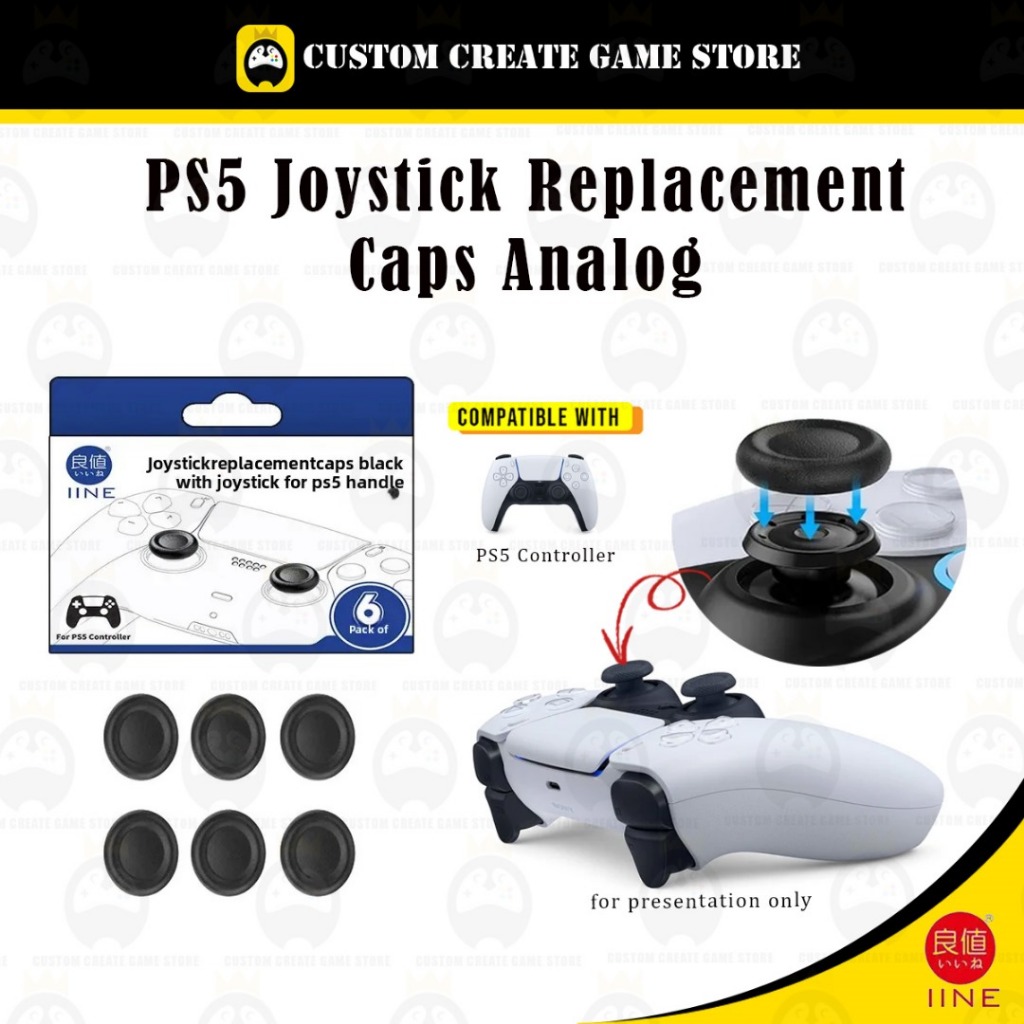 IINE Joystick Replacement Caps For PS4 / PS5 Replacement Joystick ...