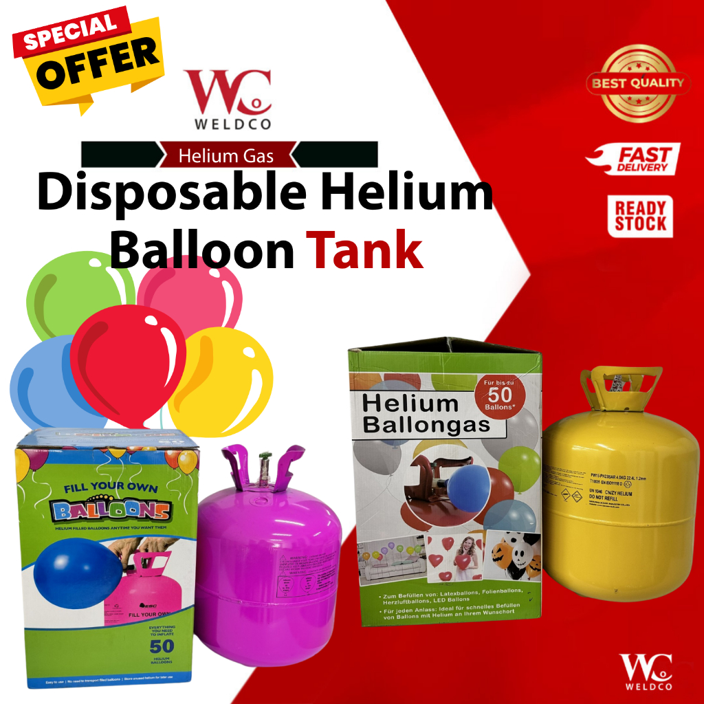(LIMITED OFFER) Party Disposable Helium Balloon Gas Cylinder/Parti ...