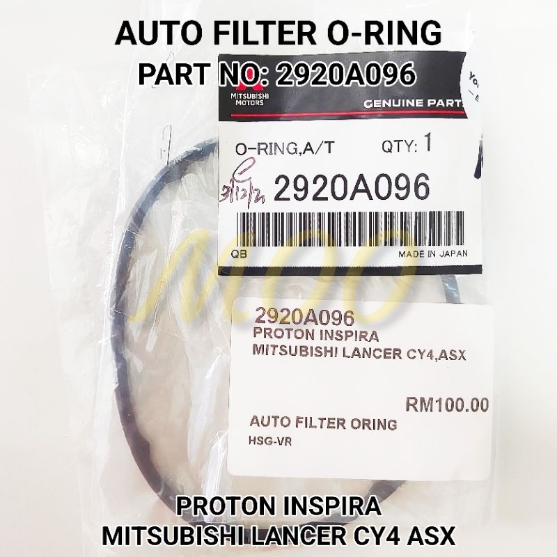ORIGINAL MITSUBISHI AUTO TRANSMISSION FILTER O-RING 2920A096 PROTON ...