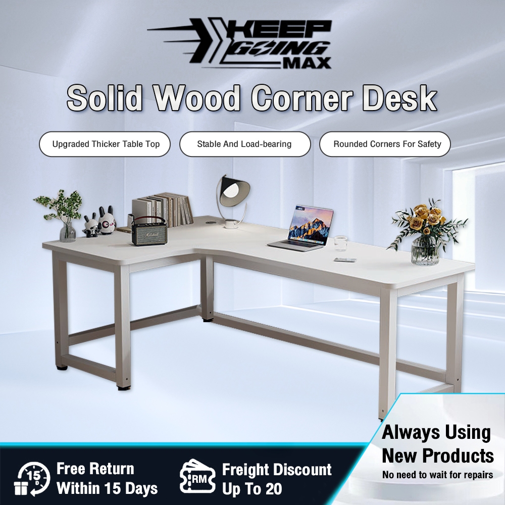 【Ready Stock】L Shape Gaming Table Corner Desk Computer Table Meja ...
