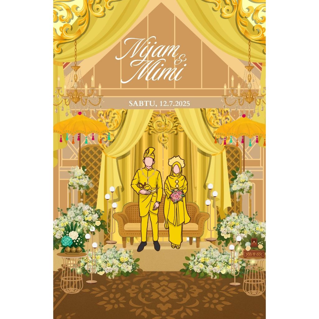 Kad Kahwin Design 61 | Digital | Aqiqah | Pertunangan | Lain-lain ...