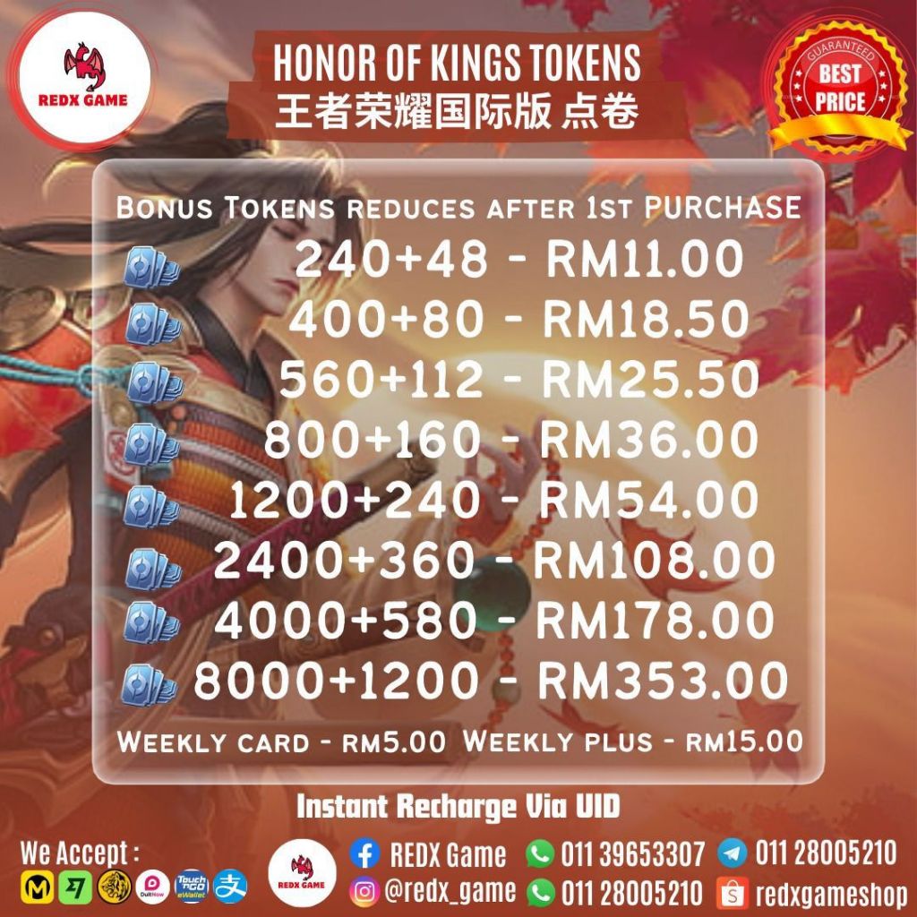 HoK Honor of King Boost | Shopee Malaysia