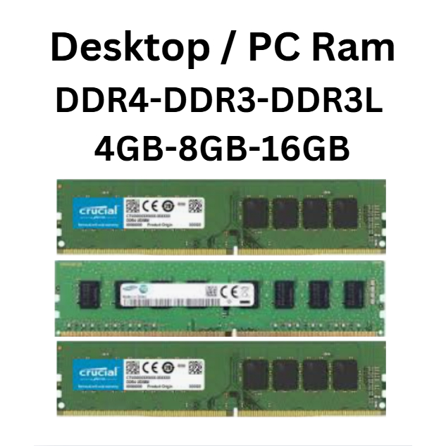 Desktop / Pc Ram DDR4 DDR3 DDR3L 4GB 8GB 16GB 2133Mhz 2400Mhz 2666Mhz 3200Mhz | Shopee Malaysia