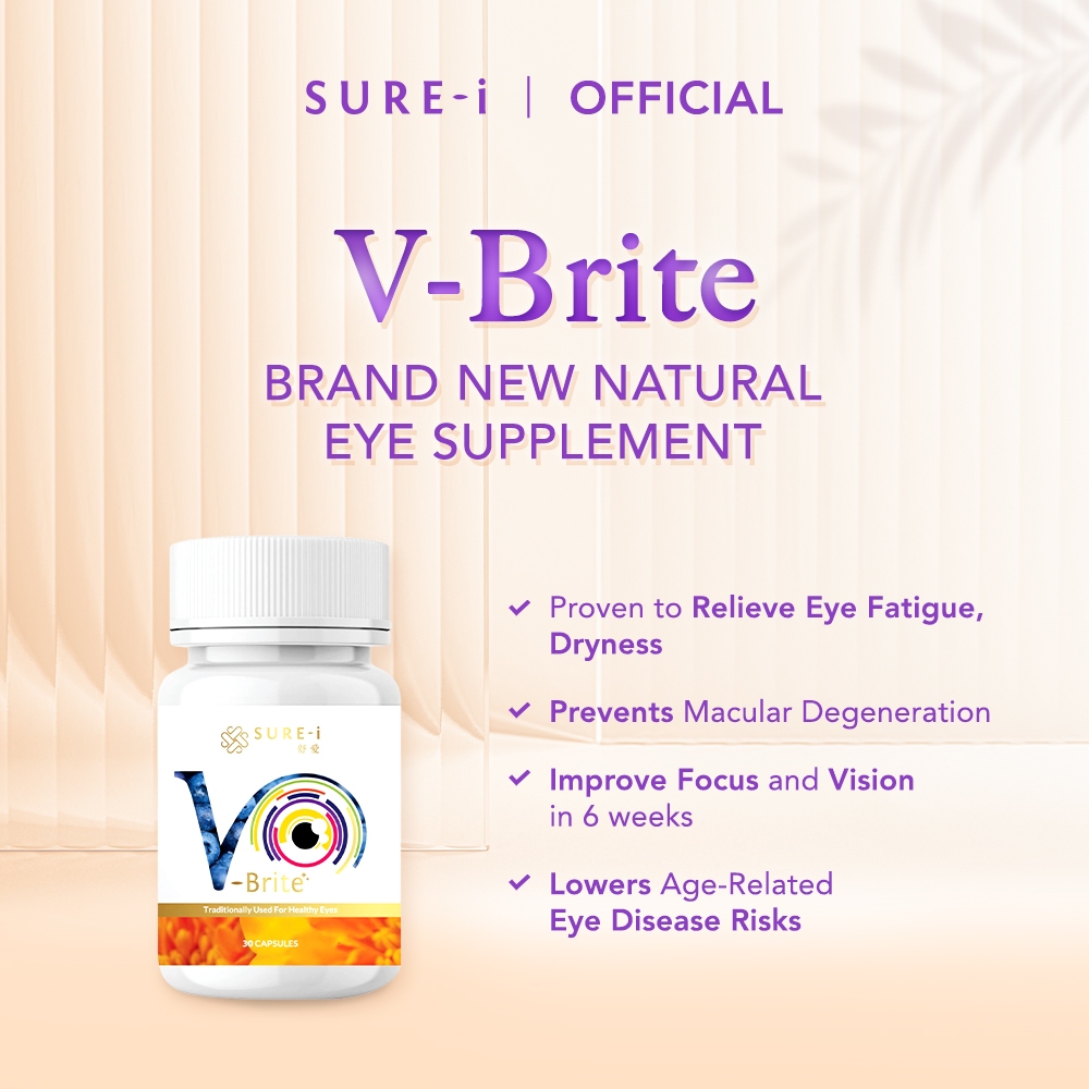 SURE-i | V-Brite Suplemen Mata Semula Jadi Natural Eye Supplement ...