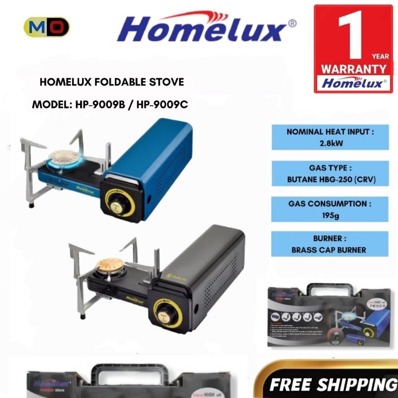 Homelux Foldable Gas Stove Portable Outdoor Gas Stove Butane Gas Stove ...