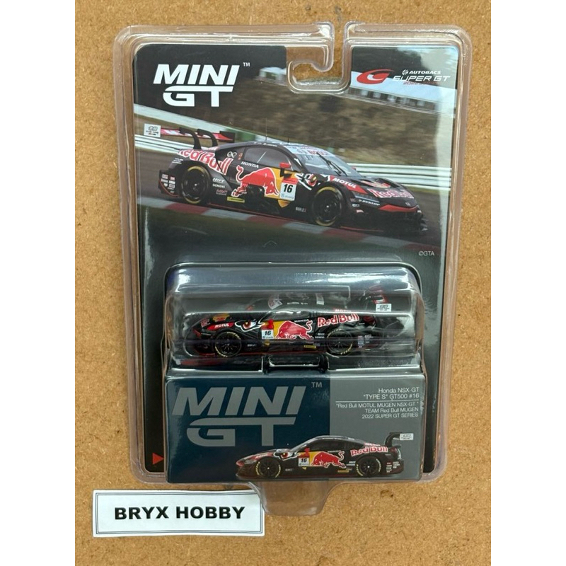 Mini GT Super GT Series Honda NSX-GT "Type S" GT500 #16 "Red Bull Motul Mugen NSX-GT" #MGT00848 ...