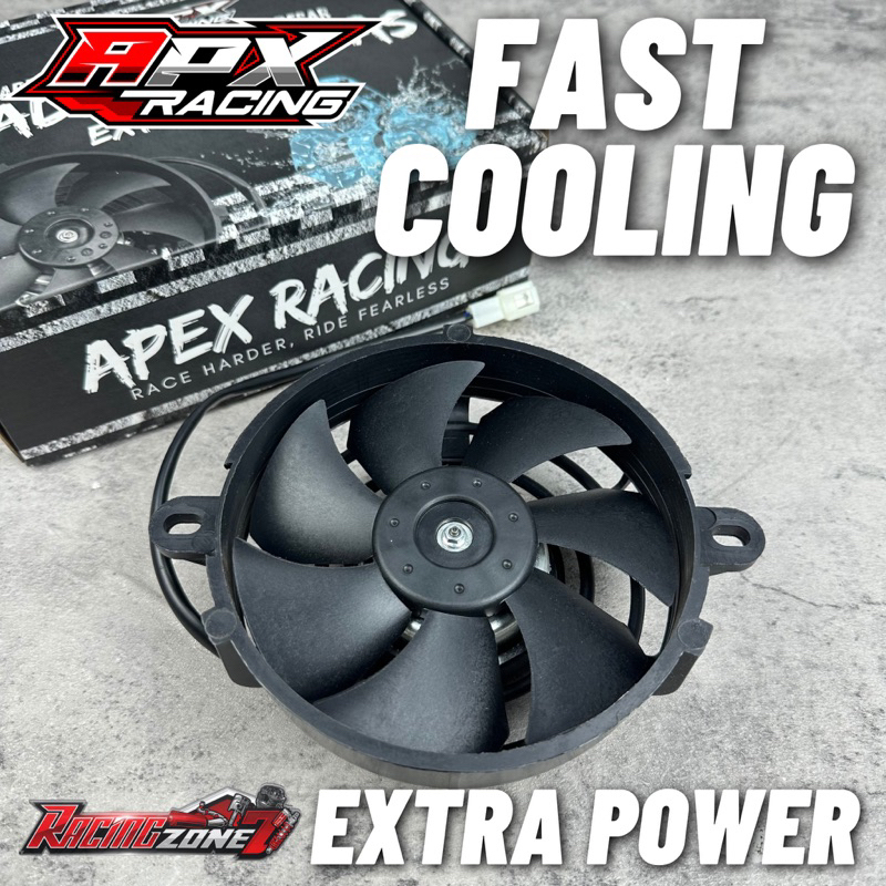 APX RACING Radiator Big Fan Y15 LC135 RS150 Kipas Besar, Coolant Fan, 4 ...