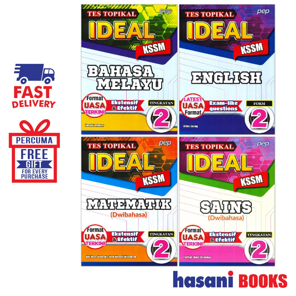 Hasani PEP Buku Latihan Tes Topikal Ideal KSSM Tingkatan 2 | Shopee ...