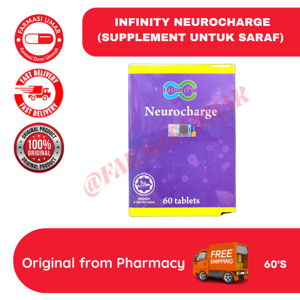INFINITY NEUROCHARGE 60'S (MERAWAT MASALAH SARAF ROSAK,KEBAS KAKI TGN ...